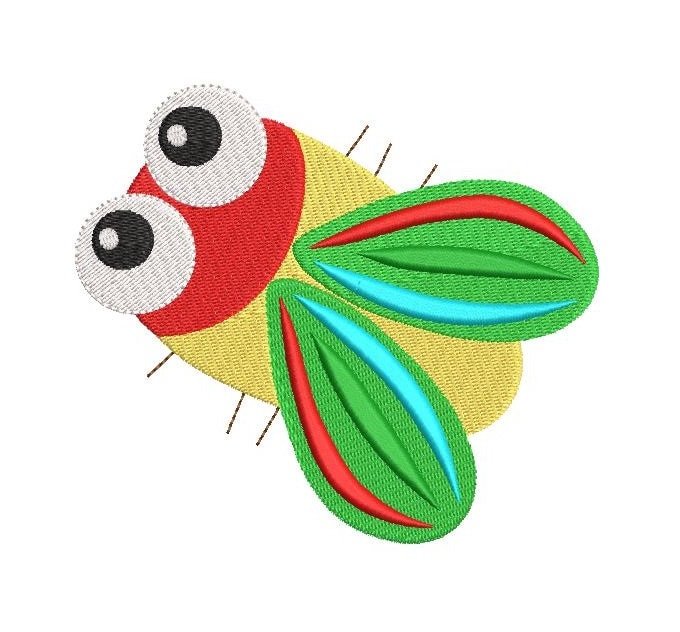 Cute Bug Machine Embroidery Designs, Set of 4, Cute Garden Bug Designs ...