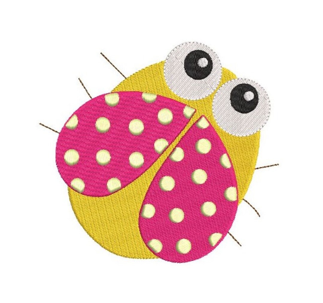 Cute Bug Machine Embroidery Design, Cute Garden Bug Design, Mini Beetle ...