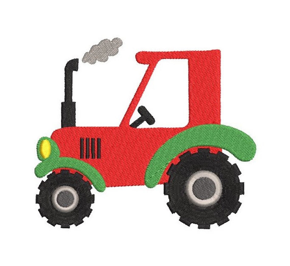 Tractor Embroidery Design Toy Tractor Farm Boys Machine | Etsy