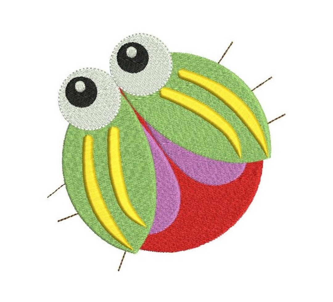 Cute Bug Machine Embroidery Design, Cute Garden Bug Design, Mini Beetle ...