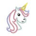 Unicorn Embroidery Applique Design, Unicorn Machine Embroidery, Girly ...