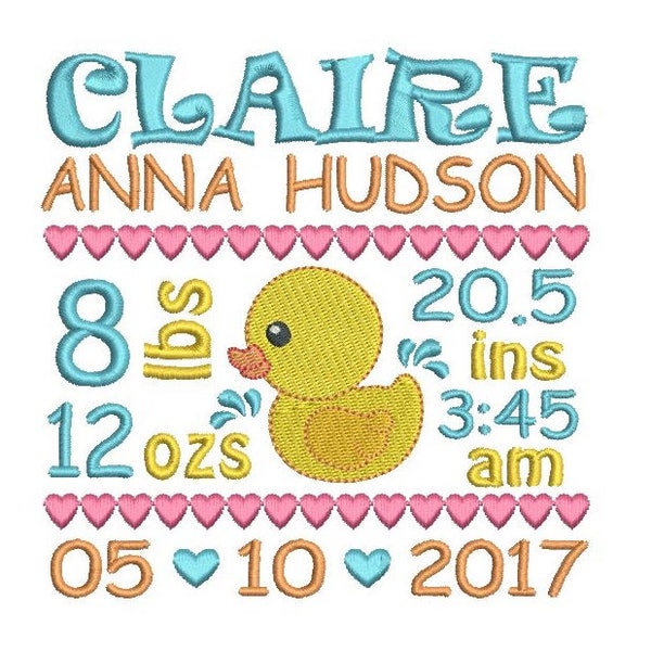 Duck Birth Announcement - Etsy
