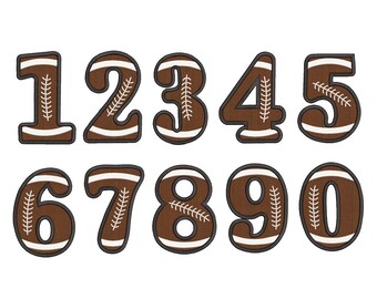 Football Number Designs - Etsy