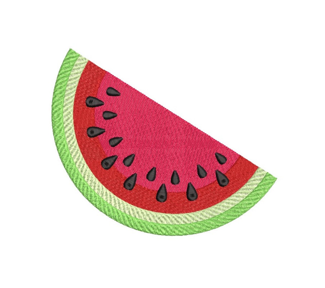 Watermelon Embroidery Design, Summer Fruit, Fill Stitch Watermelon ...
