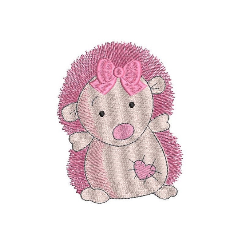 Hedgehog Embroidery Design - Etsy