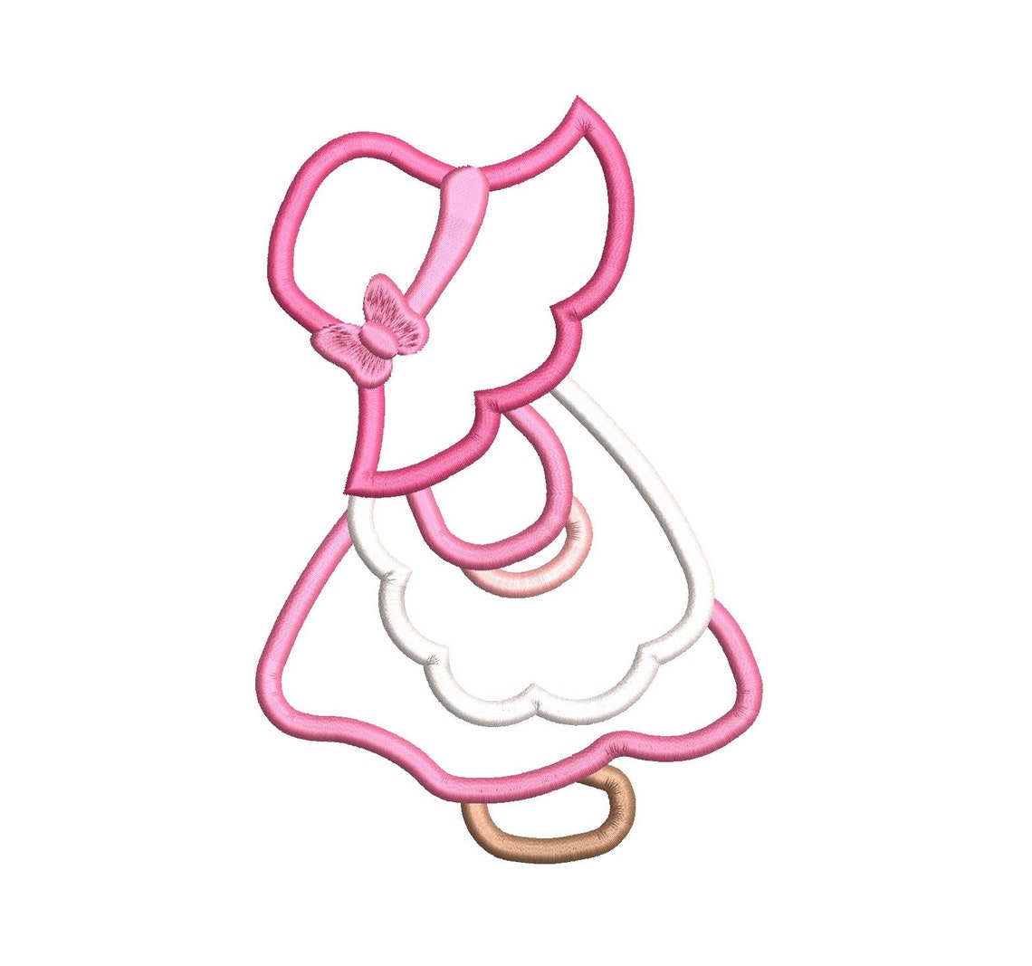 Sun Bonnet Sue Applique Embroidery Design, Sunbonnet Sue Machine ...