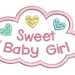 Baby Girl Machine Embroidery Applique Design Cute Baby - Etsy
