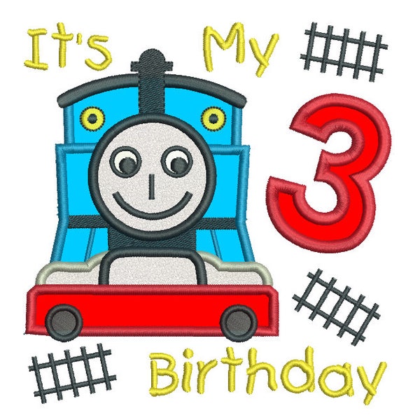 3rd Birthday Train - Etsy