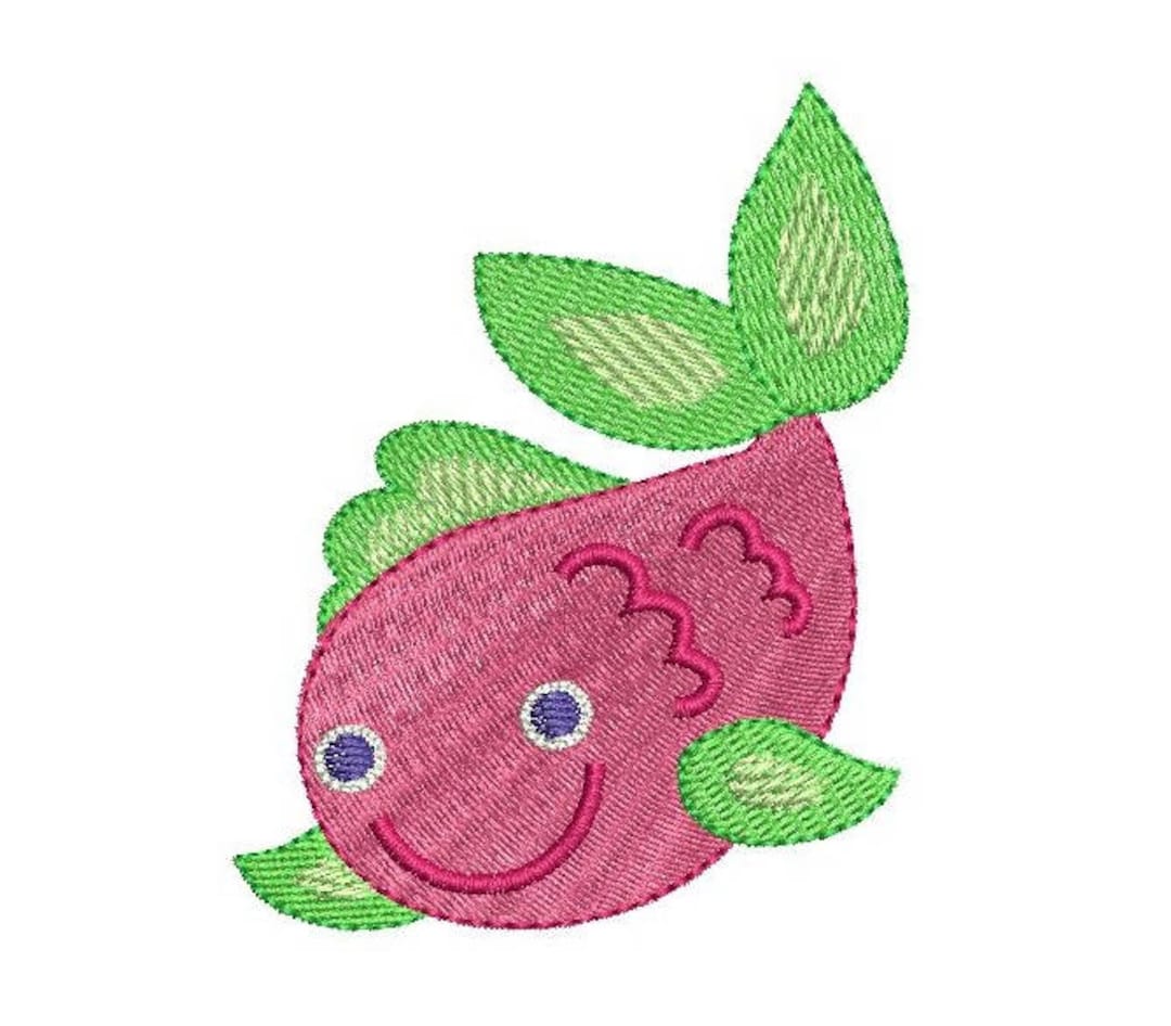 Mini Fish Machine Embroidery Design, Fill Stitch, Sea Life Embroidery ...