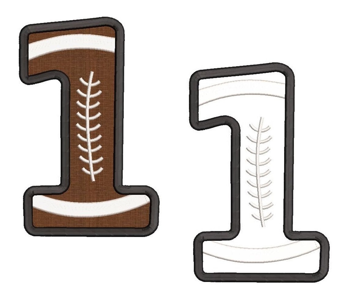 Football Numbers Embroidery Applique Designs Football - Etsy