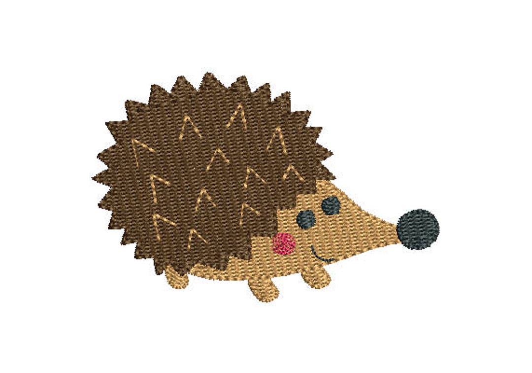 Mini Hedgehog Embroidery Design, Baby Hedgehog, Fill Stitch, Woodland ...