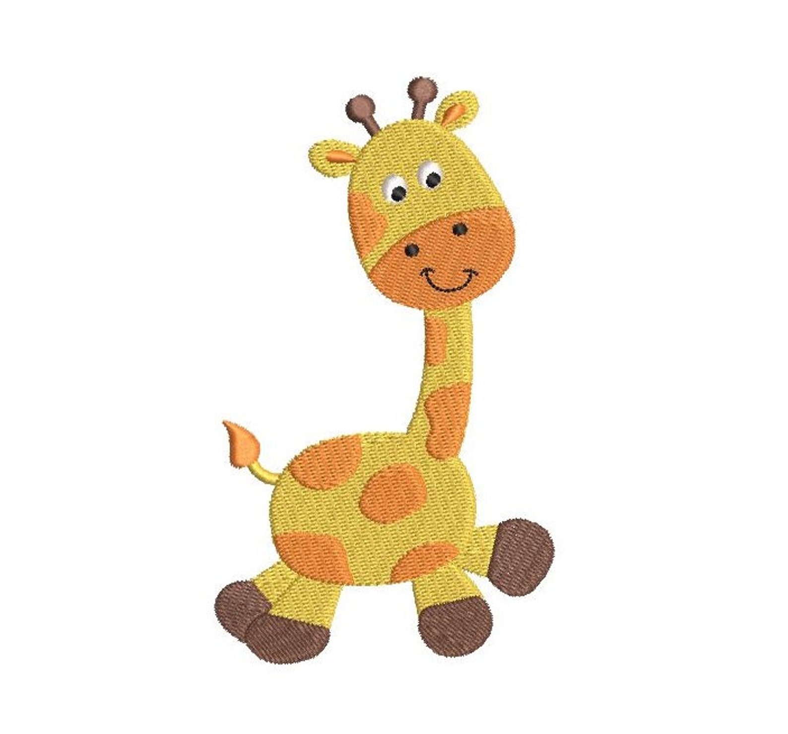 Giraffe Embroidery Design Baby Giraffe Embroidery Fill - Etsy