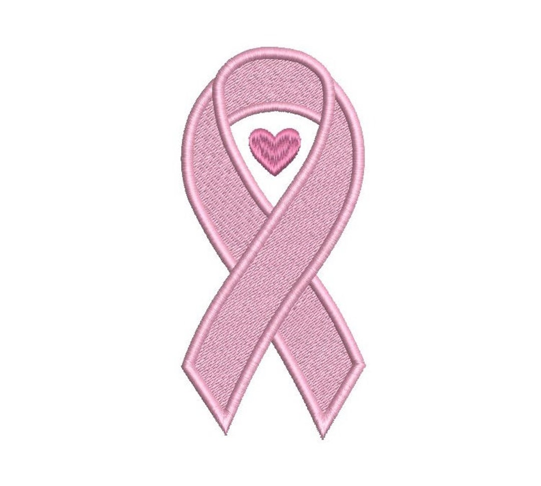 Cancer Ribbon Machine Embroidery Design, Fill Stitch Design, Cancer ...