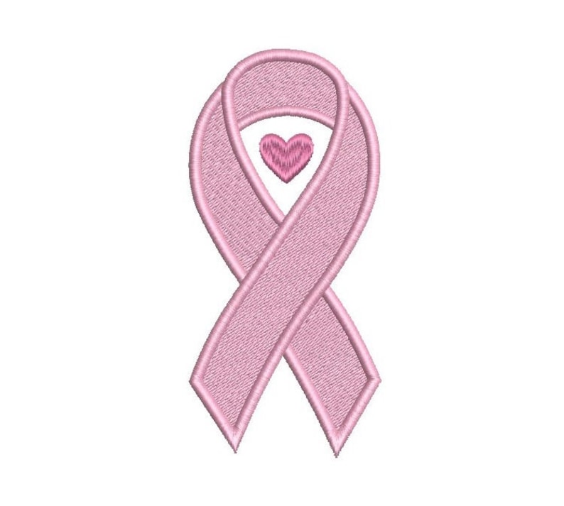 Cancer Ribbon Machine Embroidery Design, Fill Stitch Design, Cancer ...