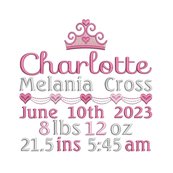 Baby Birth Stats - Etsy