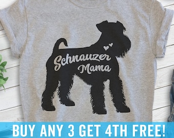 Schnauzer Mom, Unisex Women's Shirt, Mini Schnauzer, Schnauzer Owner ...