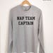 Nap Team Captain T-shirt Ladies Unisex Crewneck Heather | Etsy