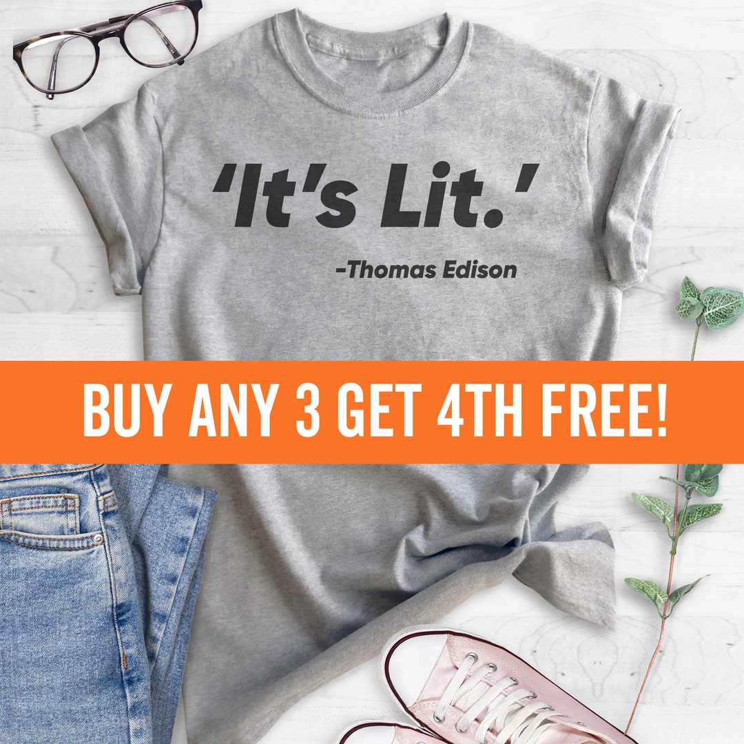 It's Lit T-shirt, Ladies Unisex Crewneck Shirt, Gift for Her, Gift for ...