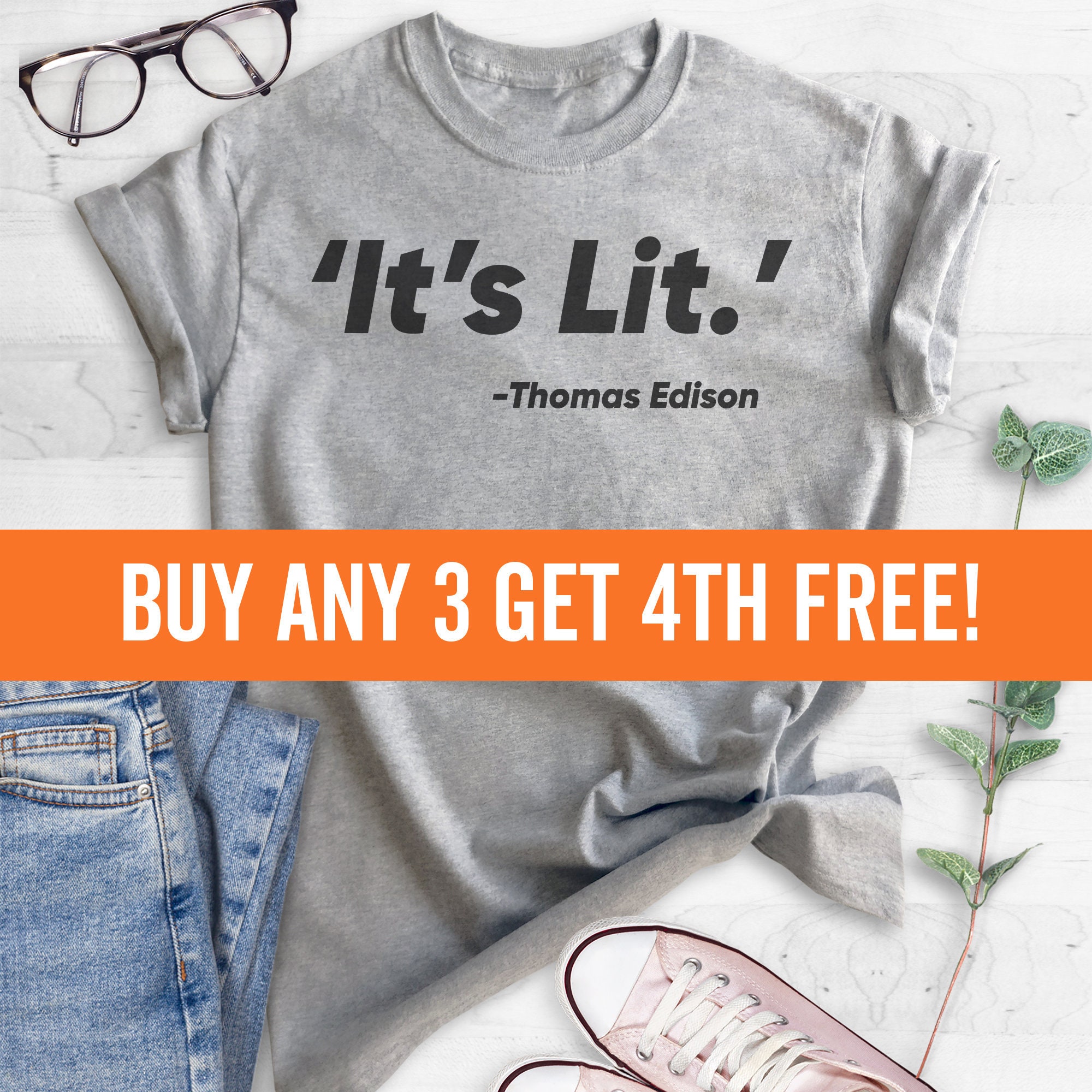 It's Lit T-shirt Ladies Unisex Crewneck Shirt Gift for - Etsy