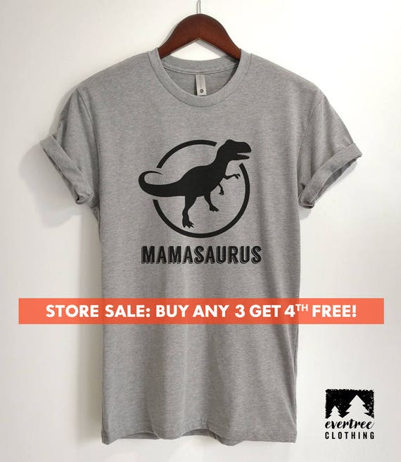Mamasaurus T-shirt Ladies Unisex Crewneck Shirt Awesome Mom | Etsy