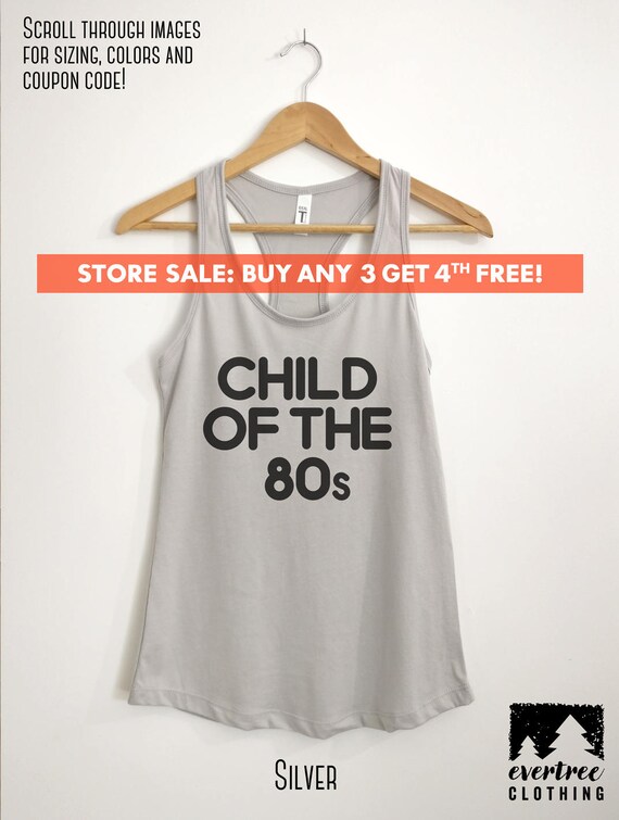 Child Of The 80s Tank Top Funny ladies tank top Ladies | Etsy