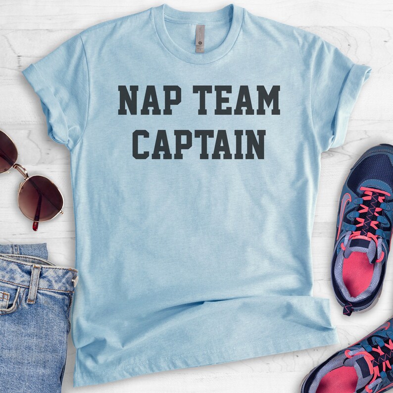 Nap Team Captain T-shirt Ladies Unisex Crewneck Heather - Etsy