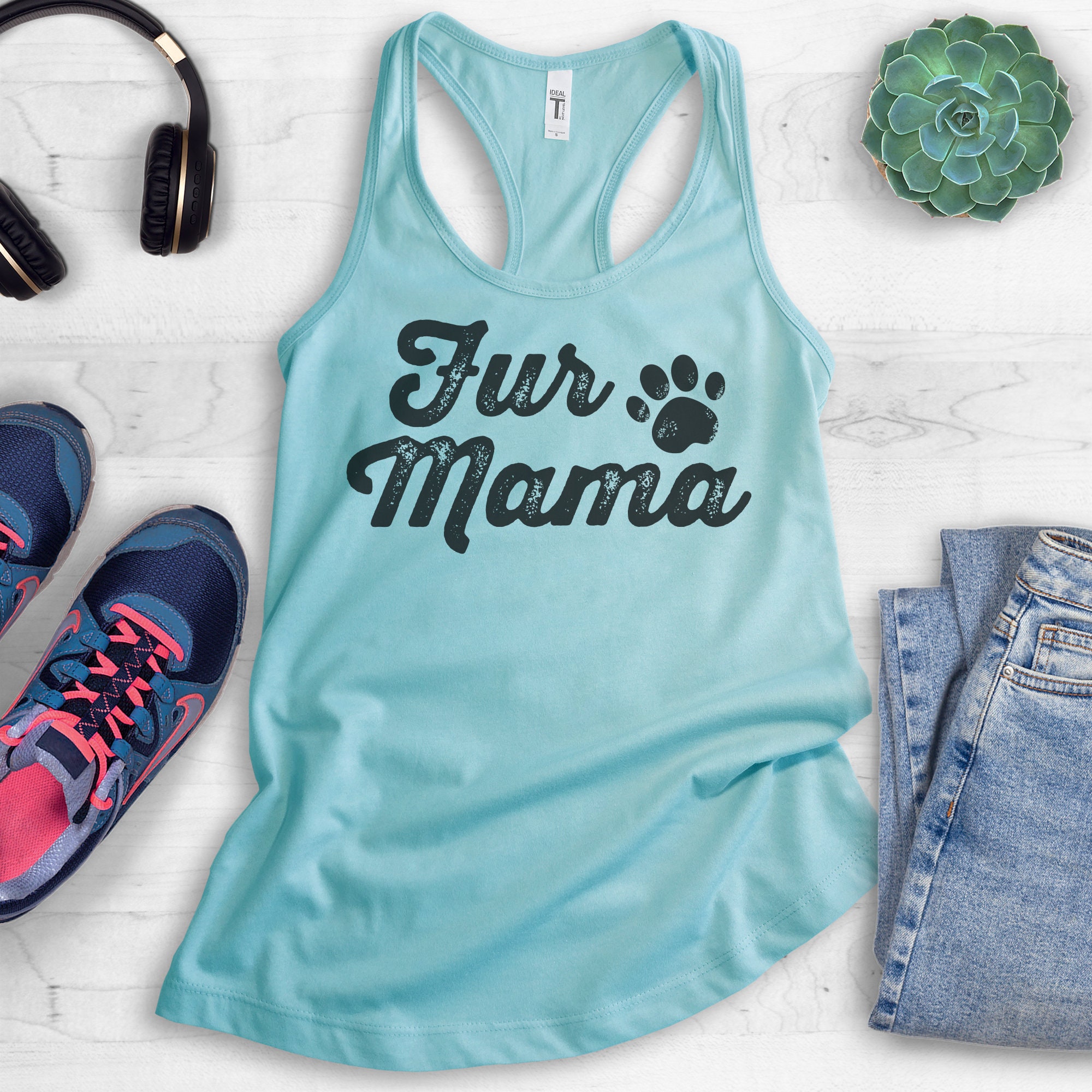 Fur Mama Tank Top Ladies Tank Top Workout Shirt Yoga Tank | Etsy