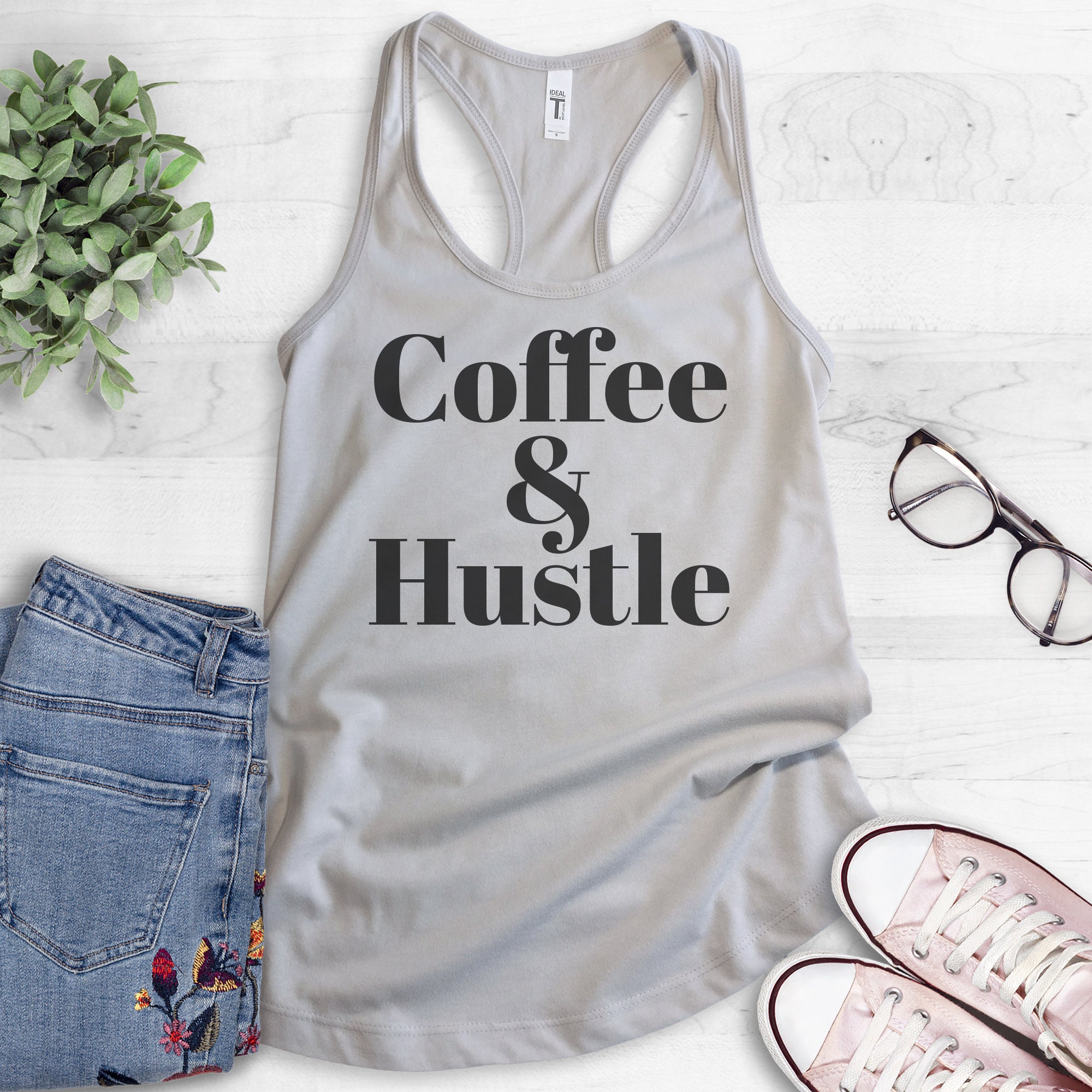 Coffee & Hustle Tank Top Ladies Workout Tank Top Gym Tank - Etsy