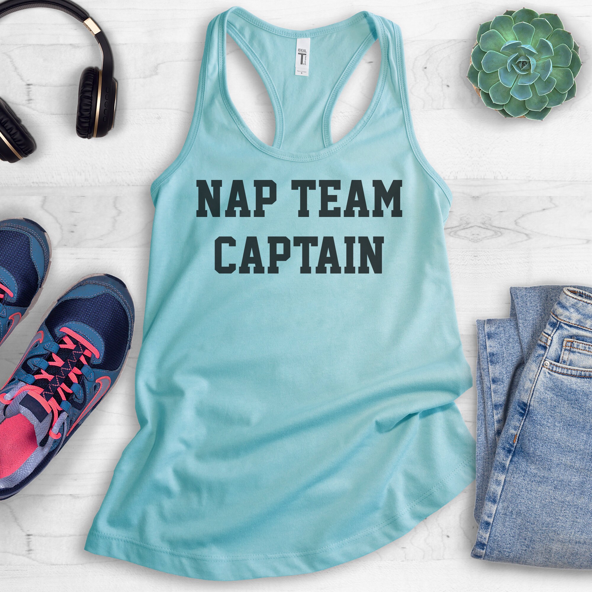 Nap Team Captain Tank Top Ladies Workout Yoga Tank Top Gym - Etsy