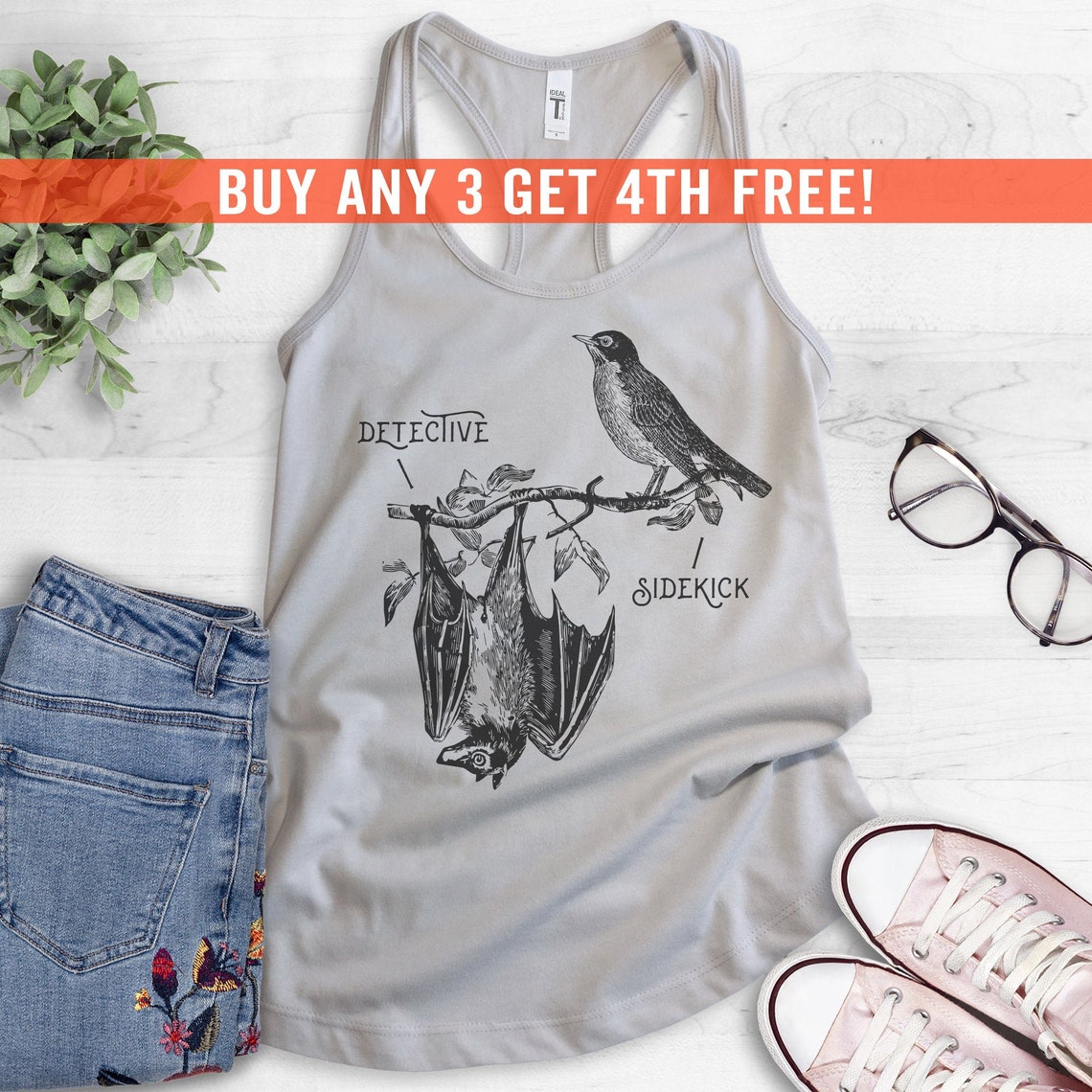 Detective Sidekick Tank Top Ladies Racerback Funny Graphic | Etsy