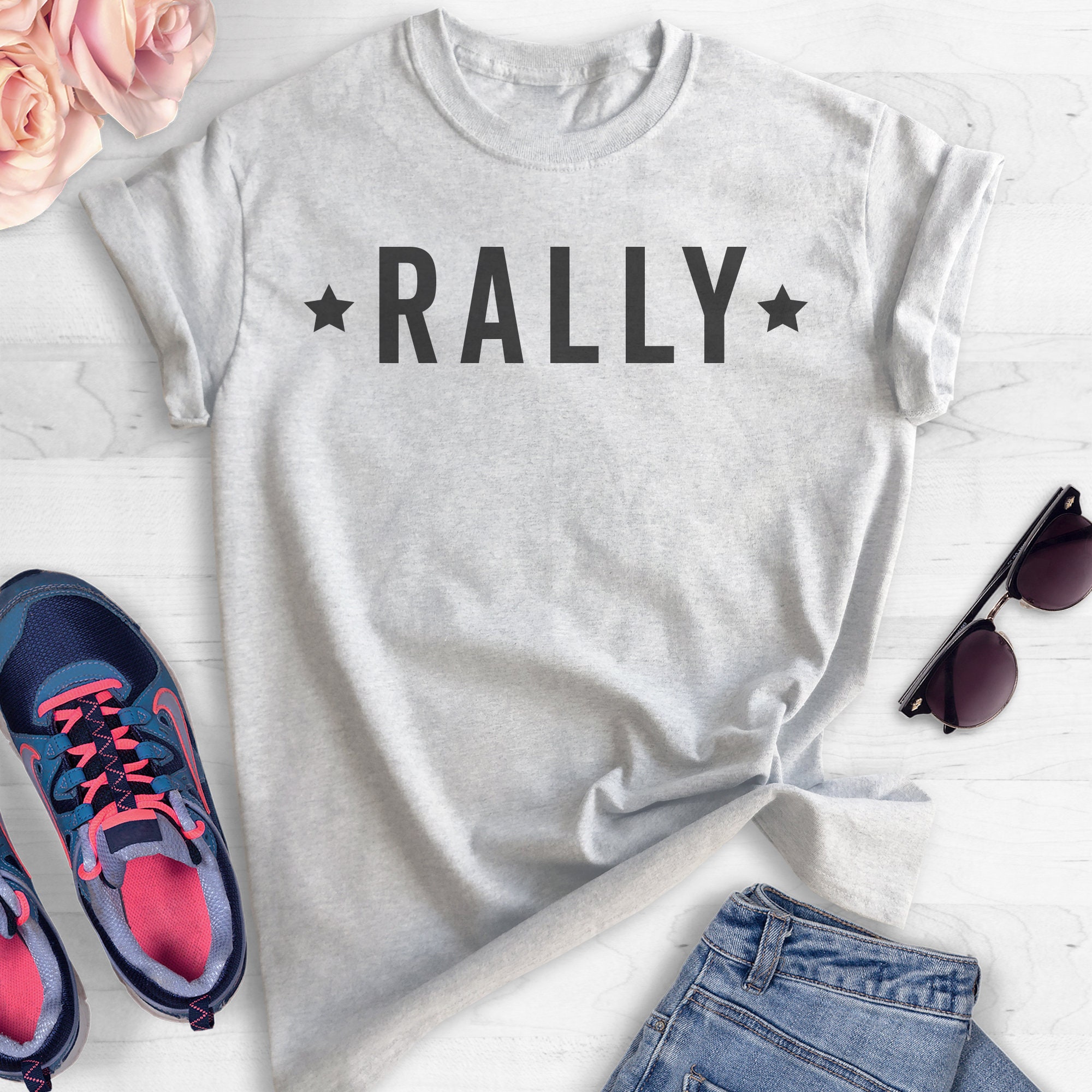 Rally T-shirt Ladies Mens Unisex Crewneck Cute Sports Fan | Etsy