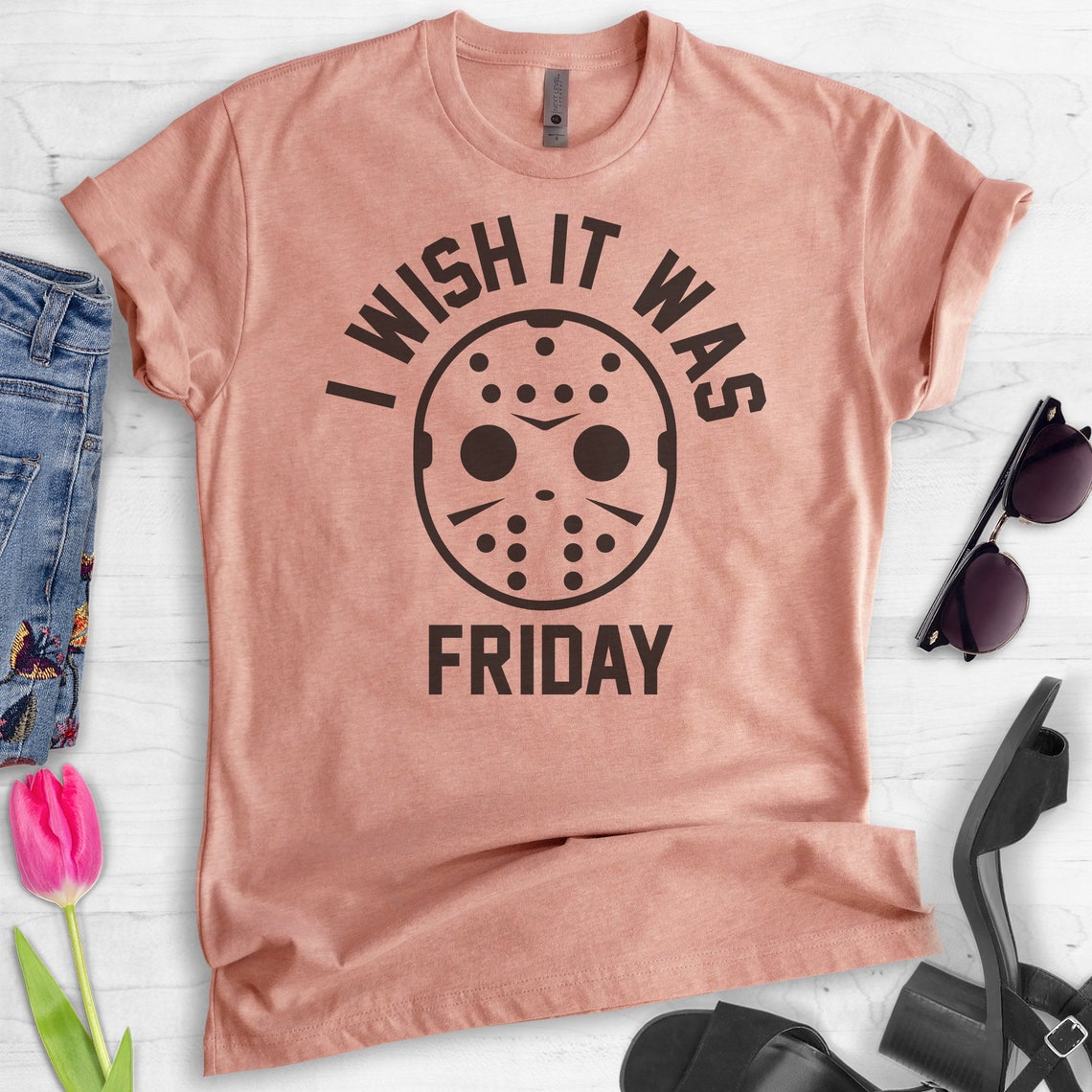 I Wish It Was Friday Shirt Funny Halloween T-shirt Horror - Etsy