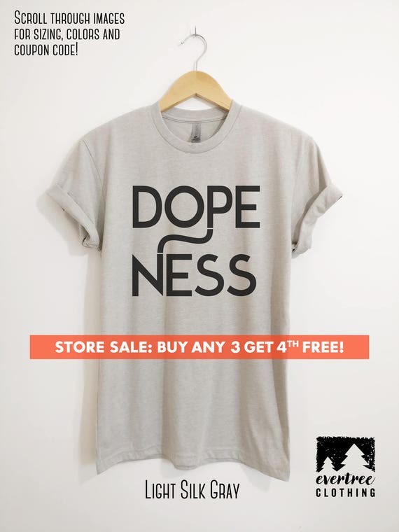 Dopeness T-shirt Ladies Ladies Unisex crewneck heather | Etsy