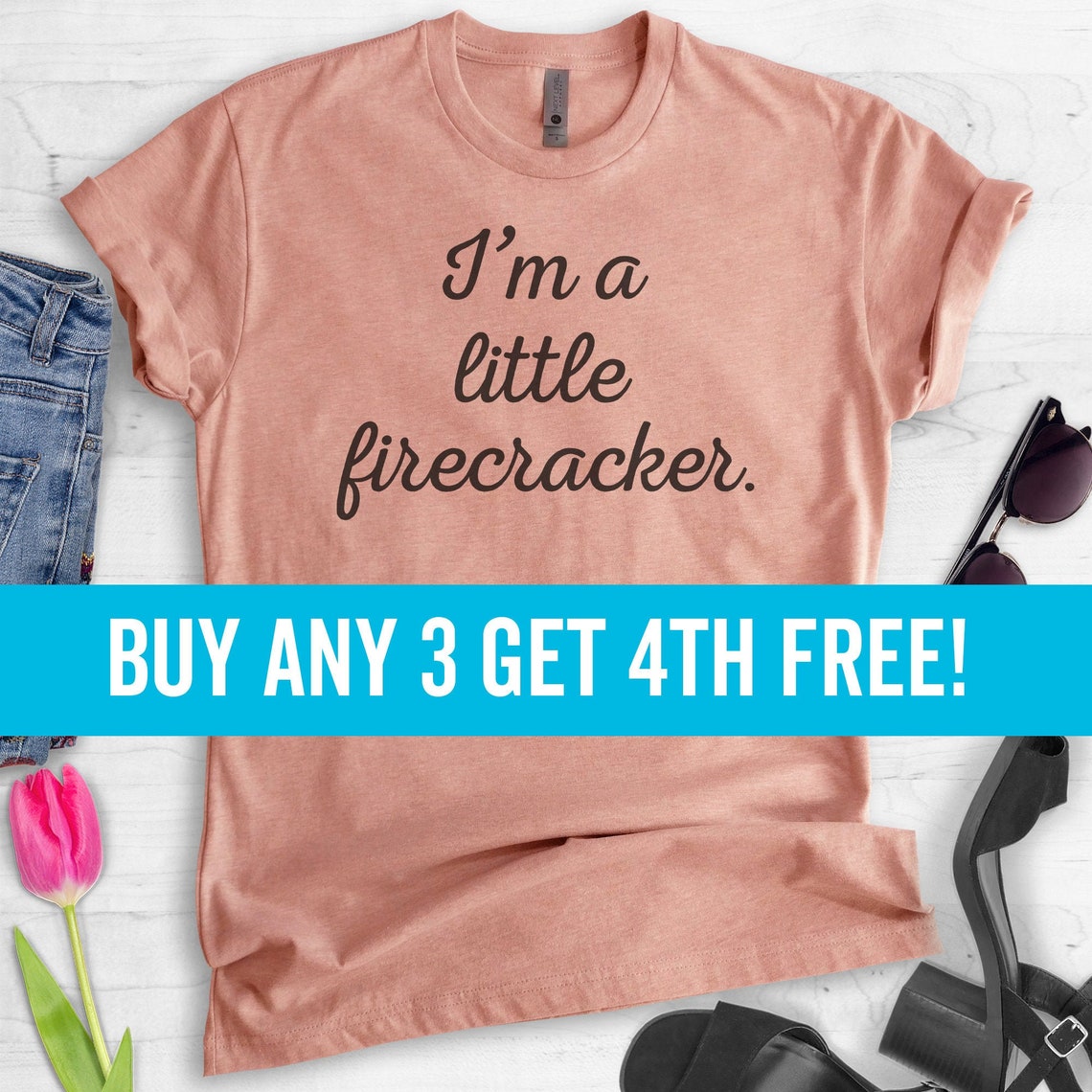 I'm A Little Firecracker T-shirt Ladies Unisex Crewneck | Etsy