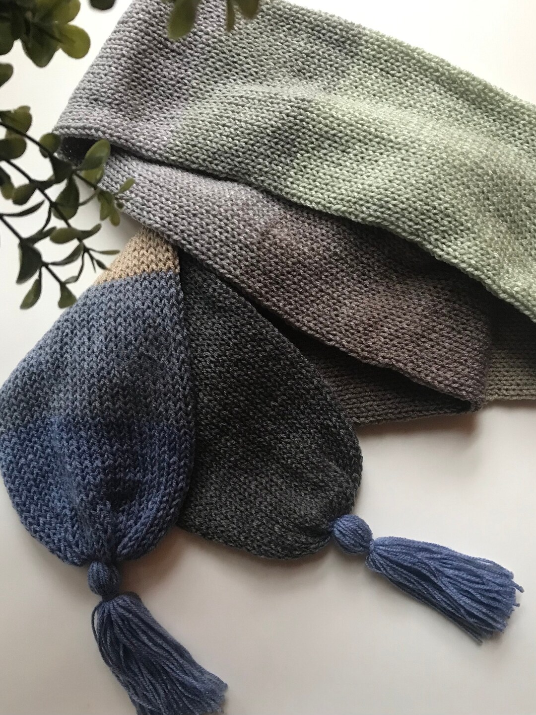 Knitted Wrap Around Scarf - Etsy