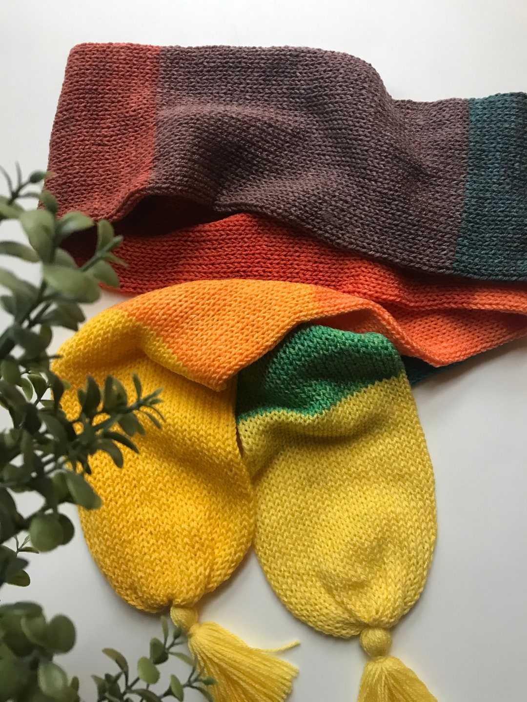 Knitted Wrap Around Scarf - Etsy