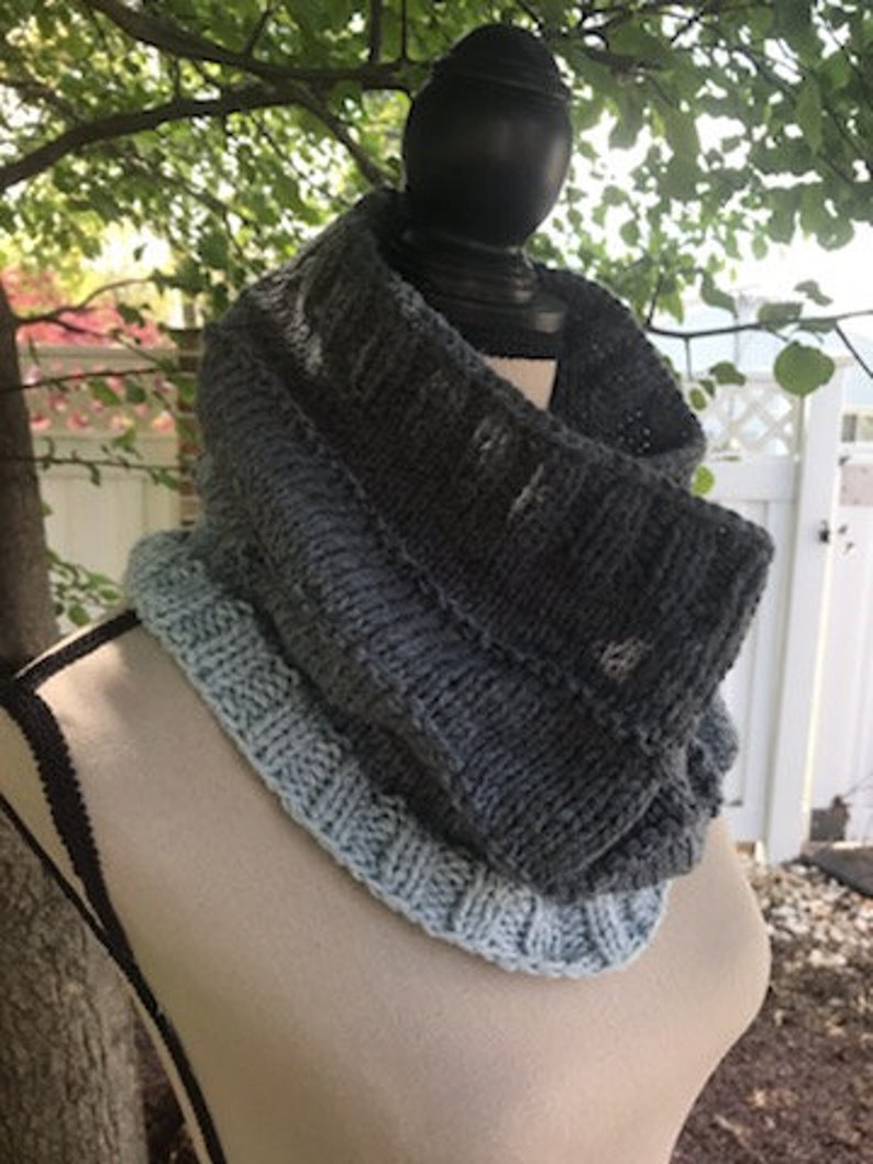 The Whiskey Barrel Cowl Knit Pattern - Etsy