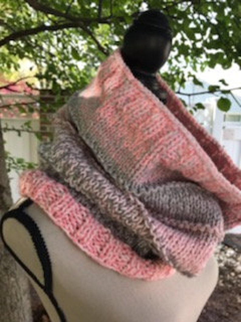 The Whiskey Barrel Cowl Knit Pattern - Etsy