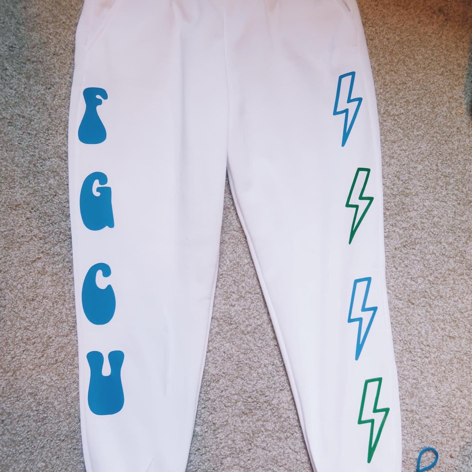 Custom College Sweatpants Any School Any Color Uf Fsu - Etsy