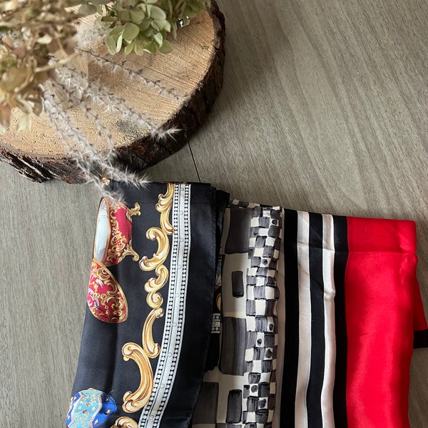 Silk Scarf Vintage - Etsy