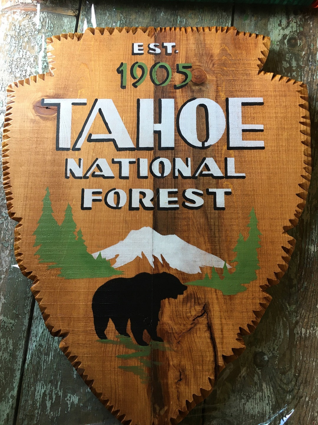 Tahoe National Forest Shield Signage California - Etsy