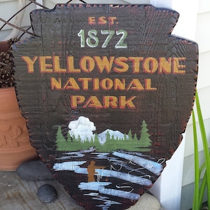 Yellowstone National Park Signs NPS Personalized Signs National Park ...