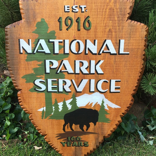 National Park Service Sign - Etsy