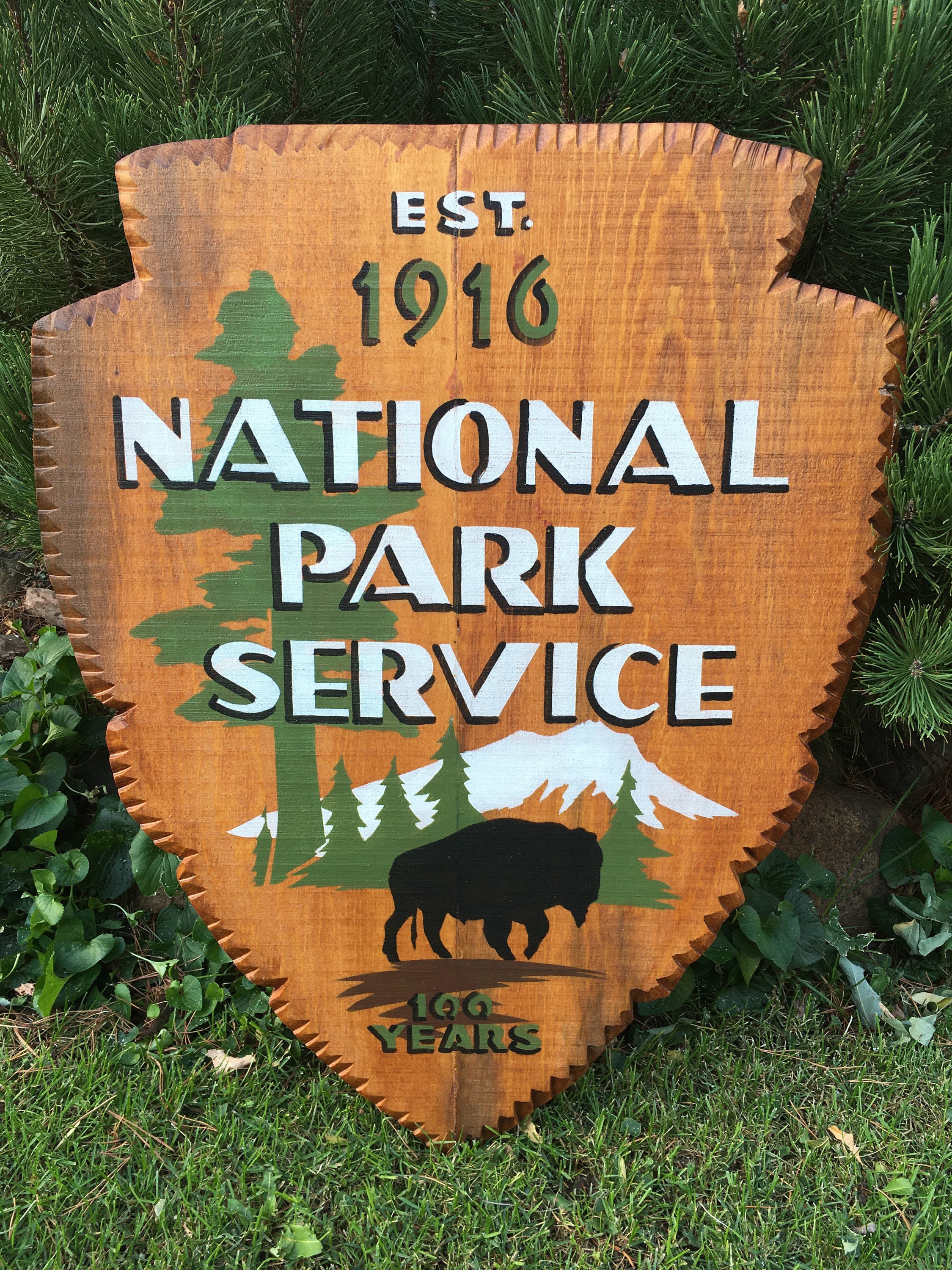 National Park Service Sign Arrowhead - Etsy