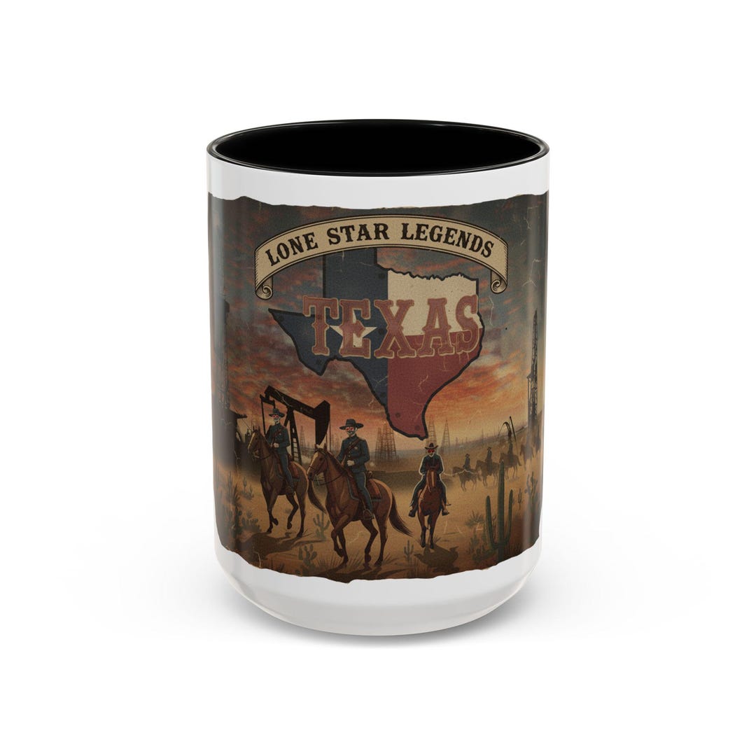 Texas Lone Star Legends Cowboy Ghost Riders Coffee Mug | Southwestern ...