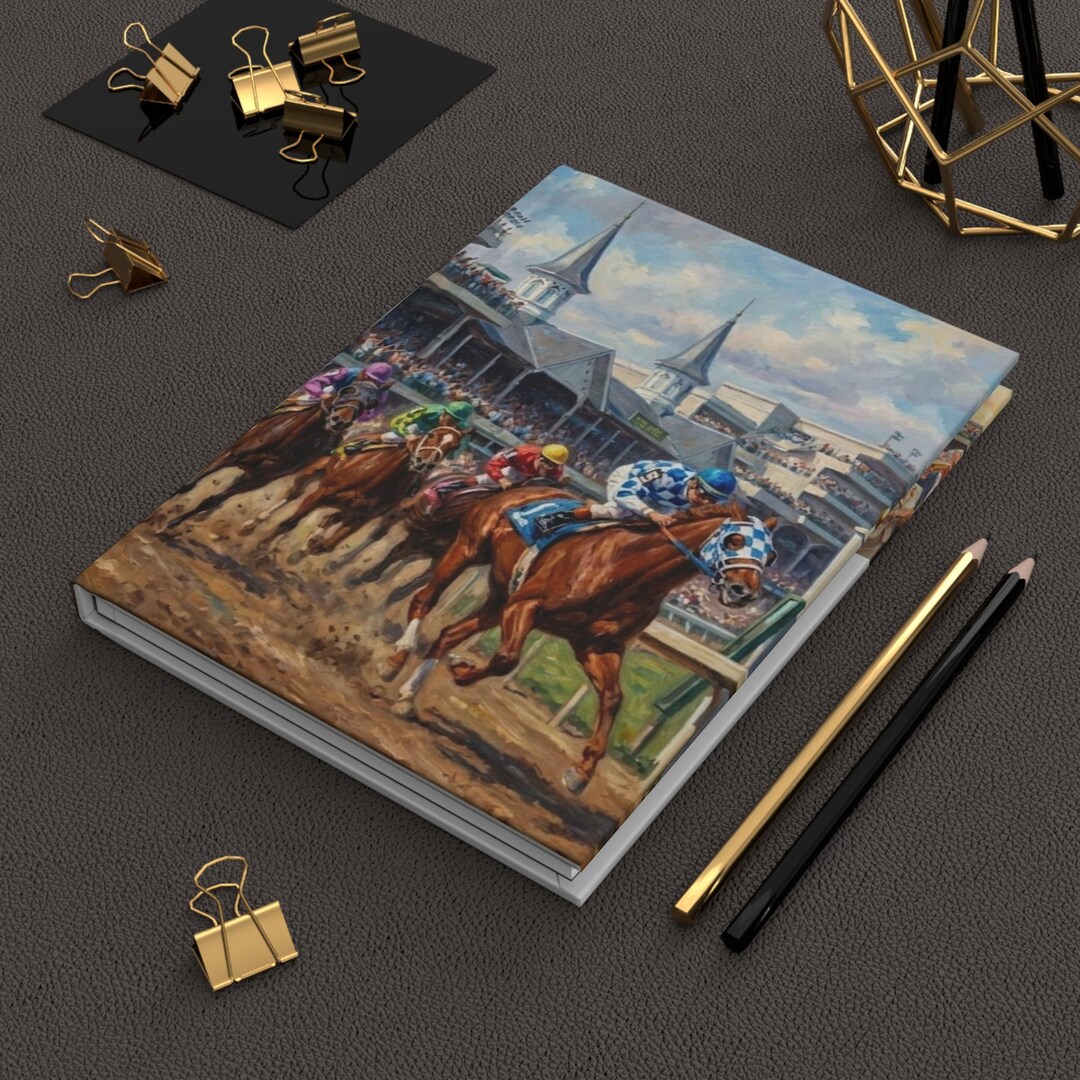 Kentucky Derby Racing Horse Journal | Hardcover Notebook, Equestrian ...