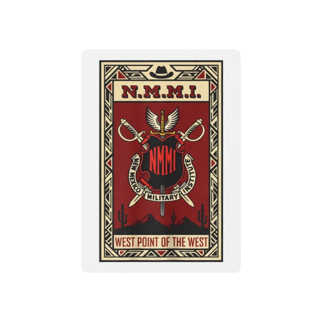 NMMI Military Crest Poker Playing Cards | Decorative Ace Spade Design ...
