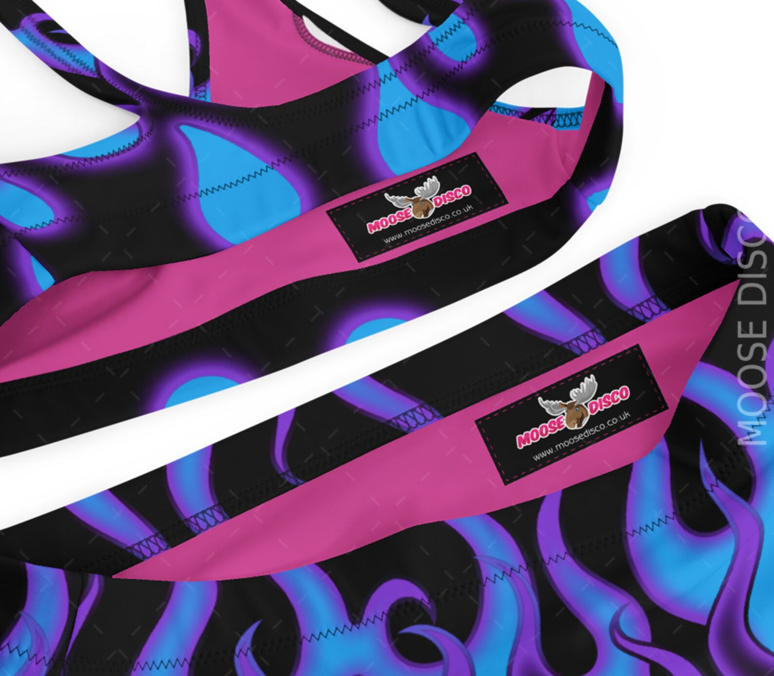 Blue Flames Bikini Fire Bikini Mardi Gras Bikini, Ideal Festival Bikini ...