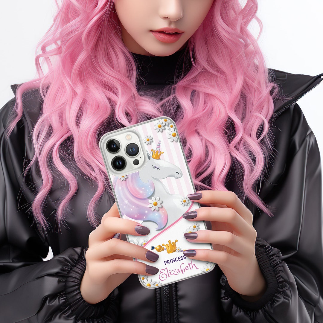 Personalised Princess Unicorn iPhone Case in XS Max, 12 Mini, 12 Pro ...