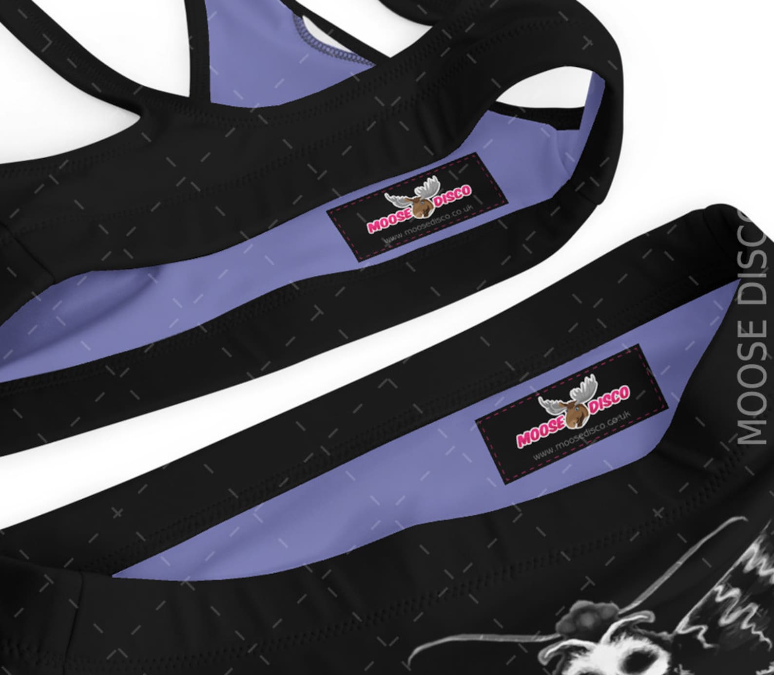 Gothic Bikini, Deaths Head Hawk Moth Recycled High-waisted Bikini, Goth ...